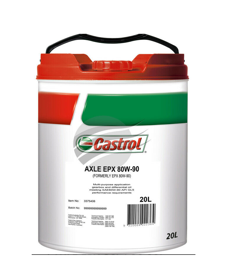Castrol Axle EPX 80W-90 Gear Oil 20 Litre – MotoHeaven