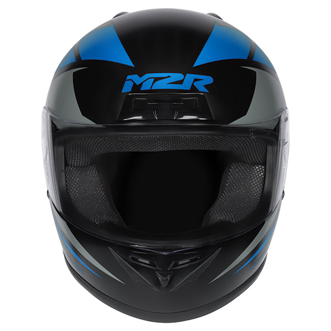 M2R M1 Carve PC-2F Helmet - Black / Blue – MotoHeaven