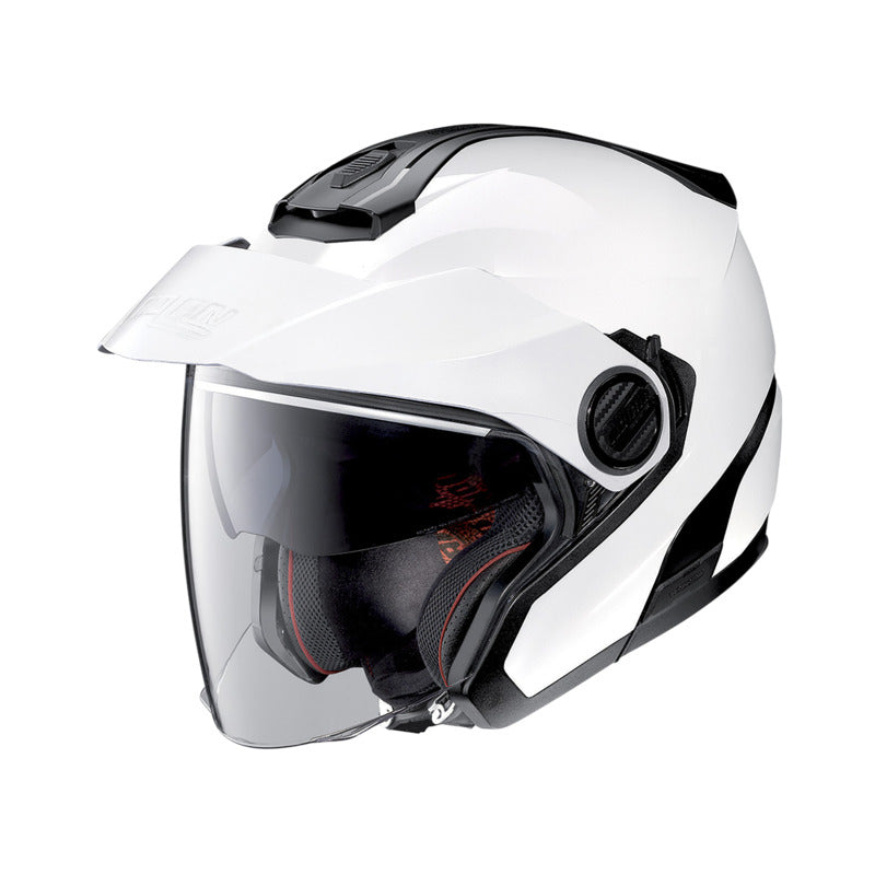 Nolan N40-5 Open Face + Peak Classic Helmet - White – MotoHeaven