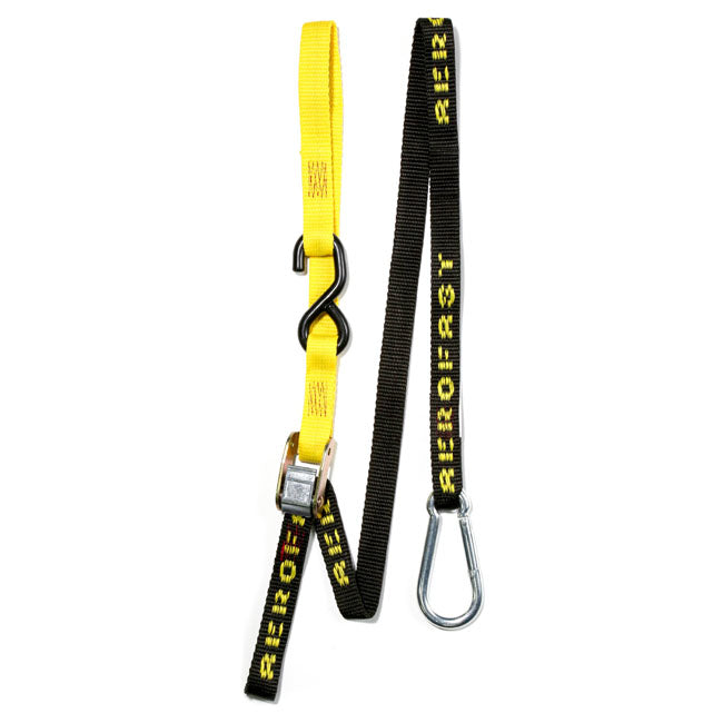Aerofast MC2K Tiedown - 25mm Karabiner Hook - Yellow/Black – MotoHeaven