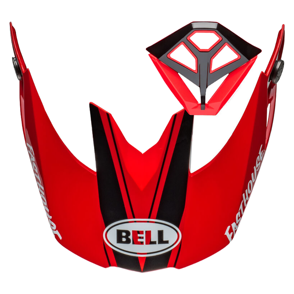 Bell Replacement Moto-10 Peak and Mouthpiece - DITD 24 Red/Gold ...