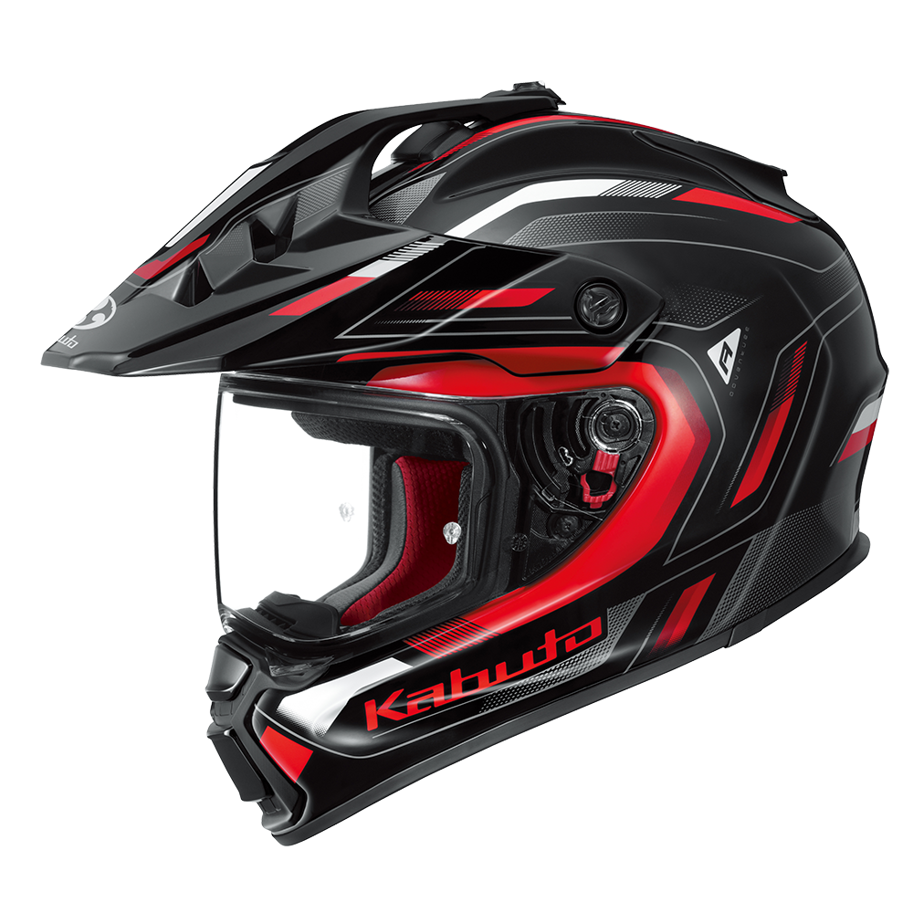 Kabuto Geosys GT Mips Beat Helmet - Black/Red – MotoHeaven