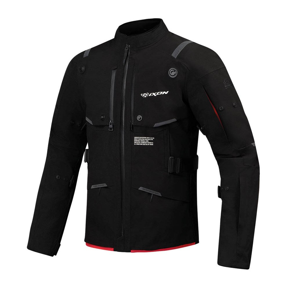 Ixon M-Skeid Jacket - Black/Neon Red – MotoHeaven