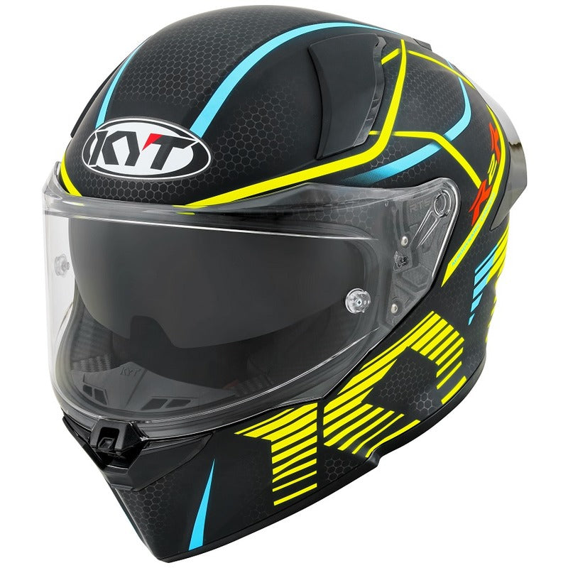 KYT R2R Concept Helmet - Matt Black/Yellow – MotoHeaven