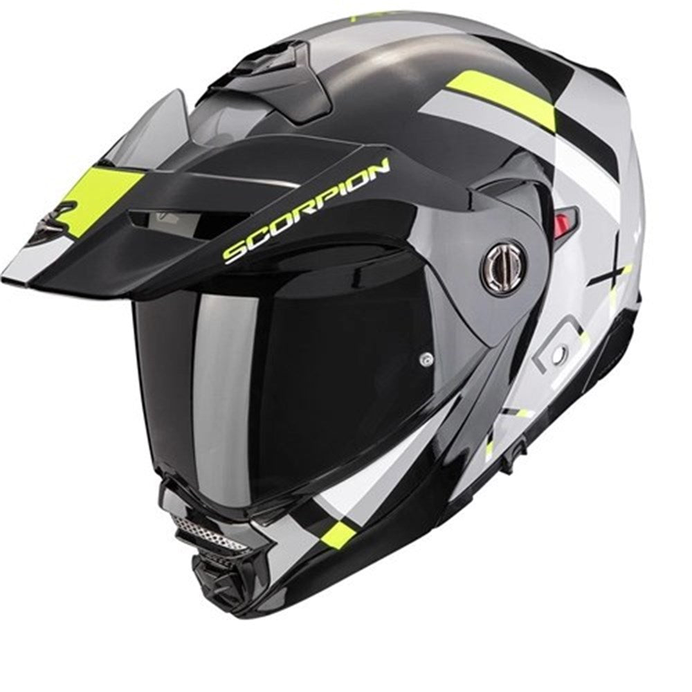 Scorpion Exo ADX-2 Galane Helmet - Grey/Black/Neon Yellow – MotoHeaven