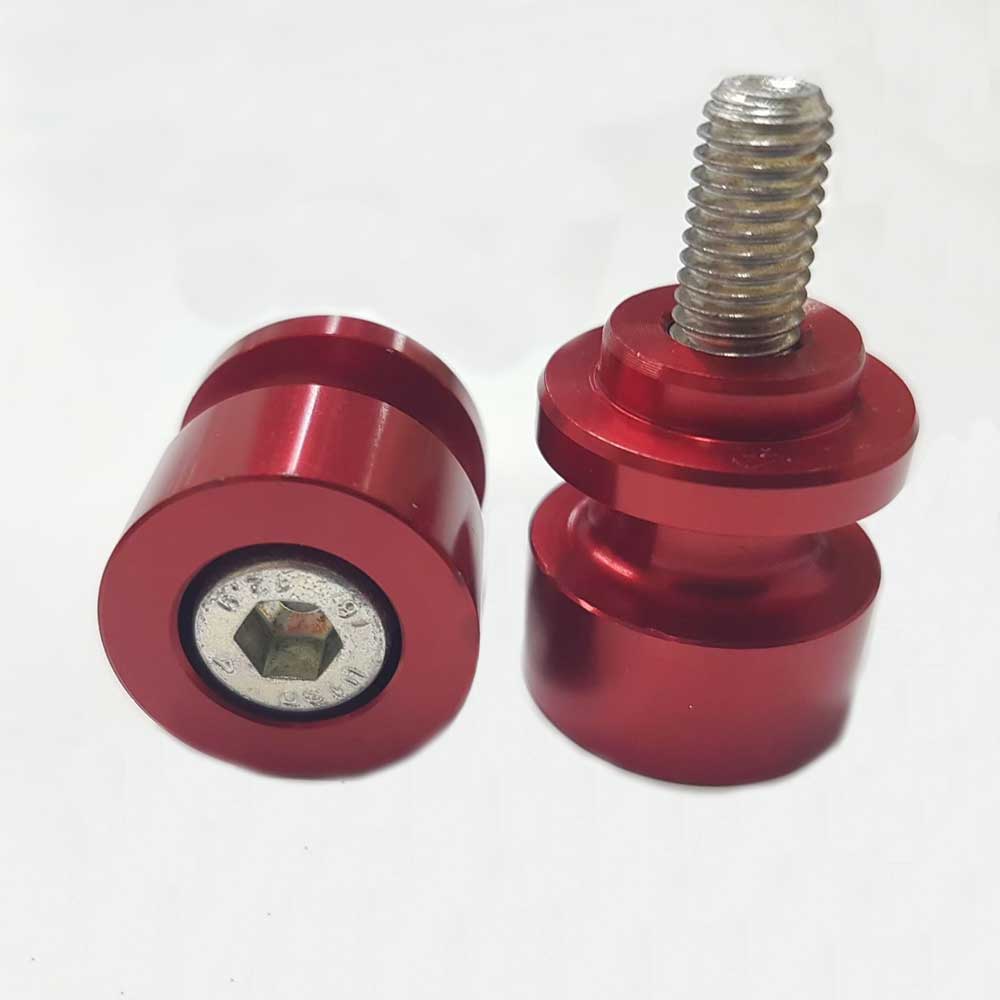 Oggy Knobbs Rear Pick Up Spools M6 X 1 - Red – MotoHeaven
