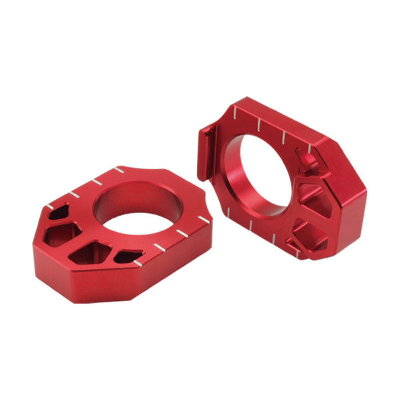 Zeta Axle Blocks CR 02-, CRF/X 02- Red – MotoHeaven