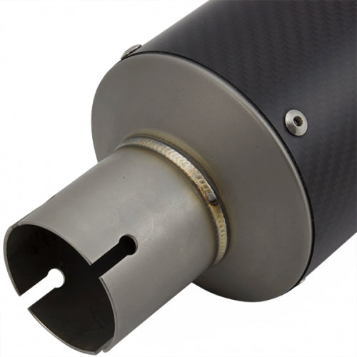 Lextek GP8C Carbon Fibre GP Stubby Exhaust Silencer 51mm — MotoHeaven