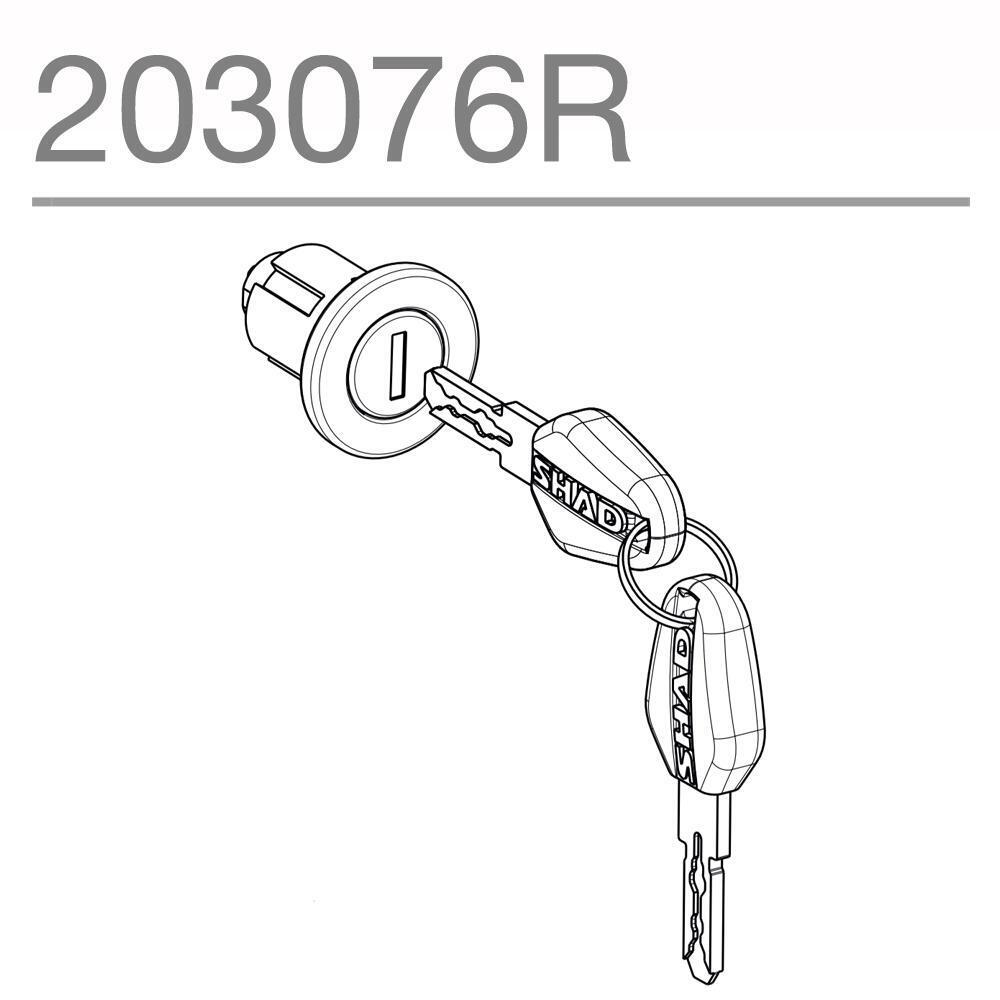 Shad Replacement Lock Cylinders & Key Set Suit Sh48/58X/59X Top Cases ...