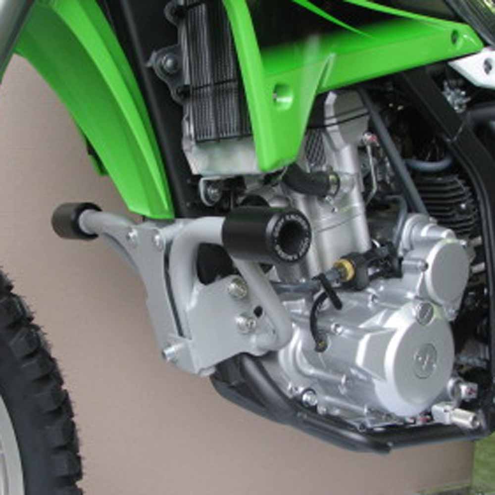 Oggy Knobbs KLX 250 S 09-21 & KLX 250 SF 10-11 Frame Slider Kit - Blac ...