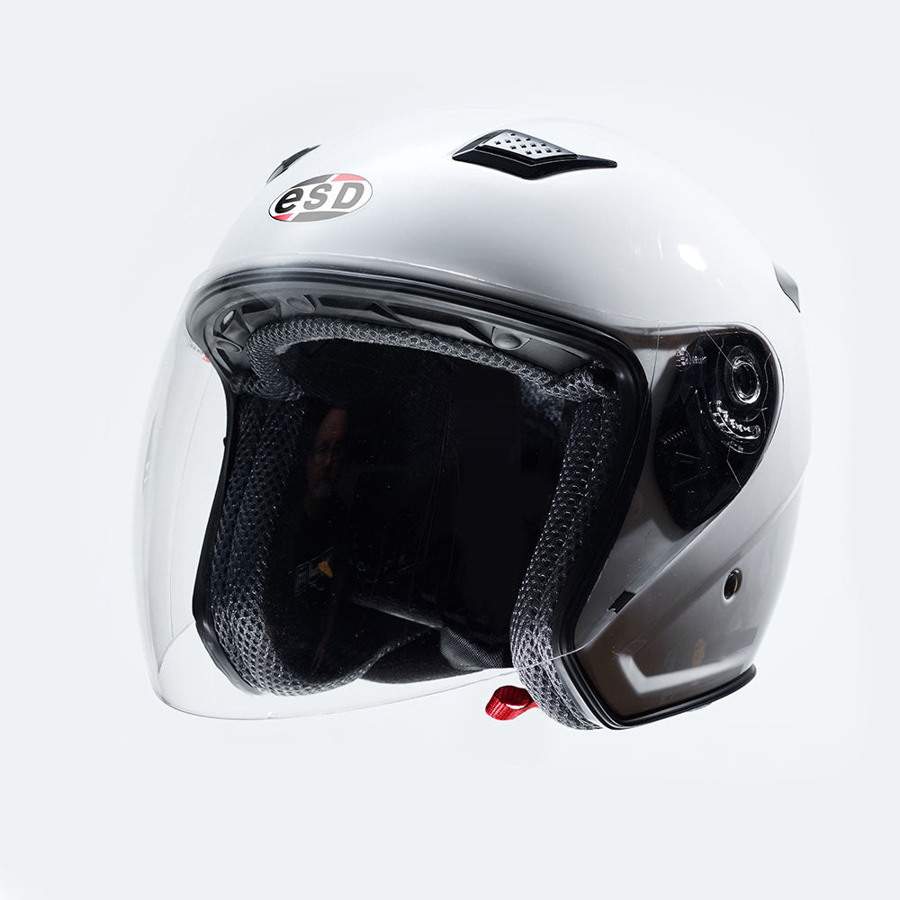 Eldorado ESD E10 Helmet - Gloss White – MotoHeaven